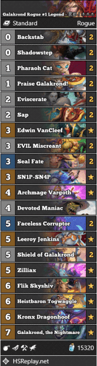 Galakrond Rogue #1 Legend - 雾都丨木木木 | Hearthstone