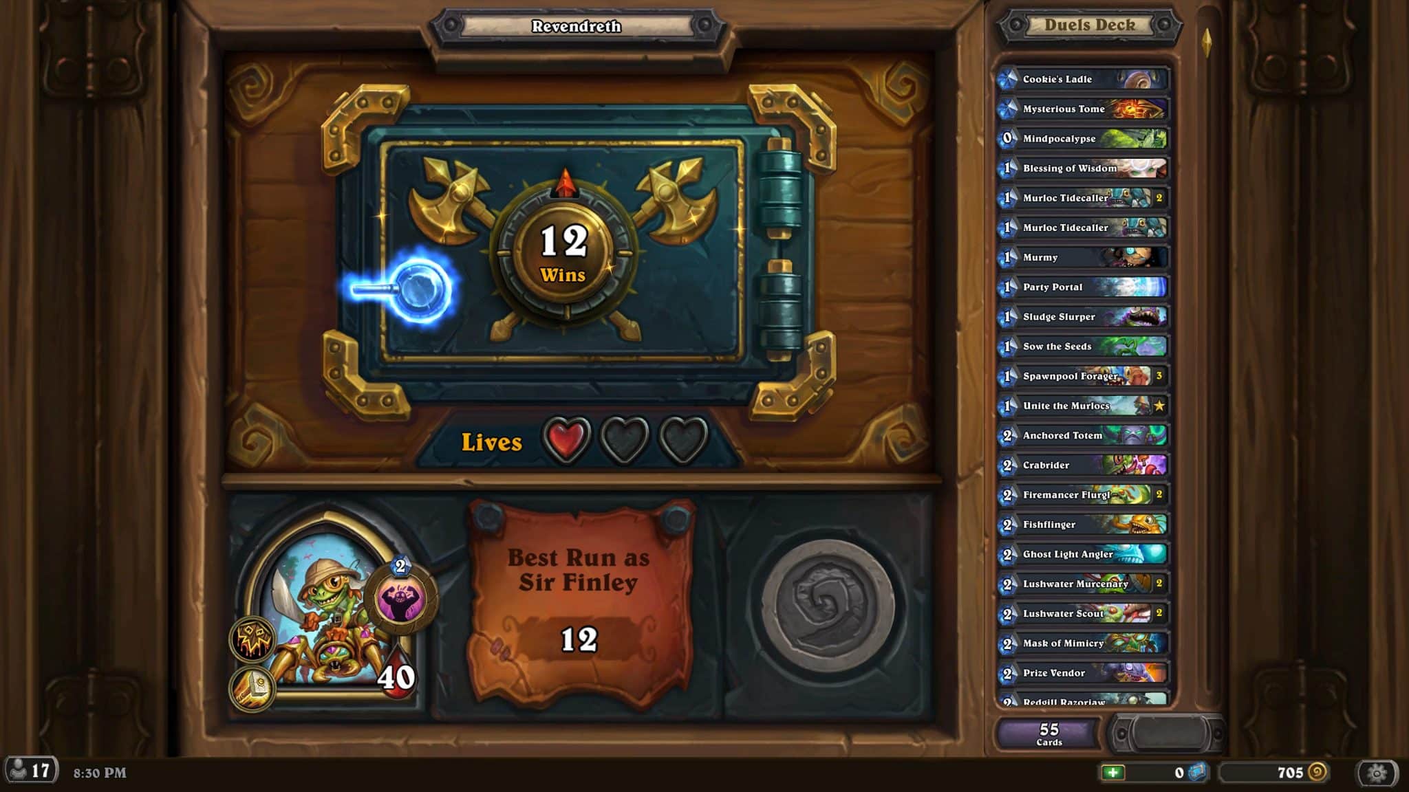 Hearthstone Duels 12 Wins Sir Finley - Franky (Power Up! | Scales of ...