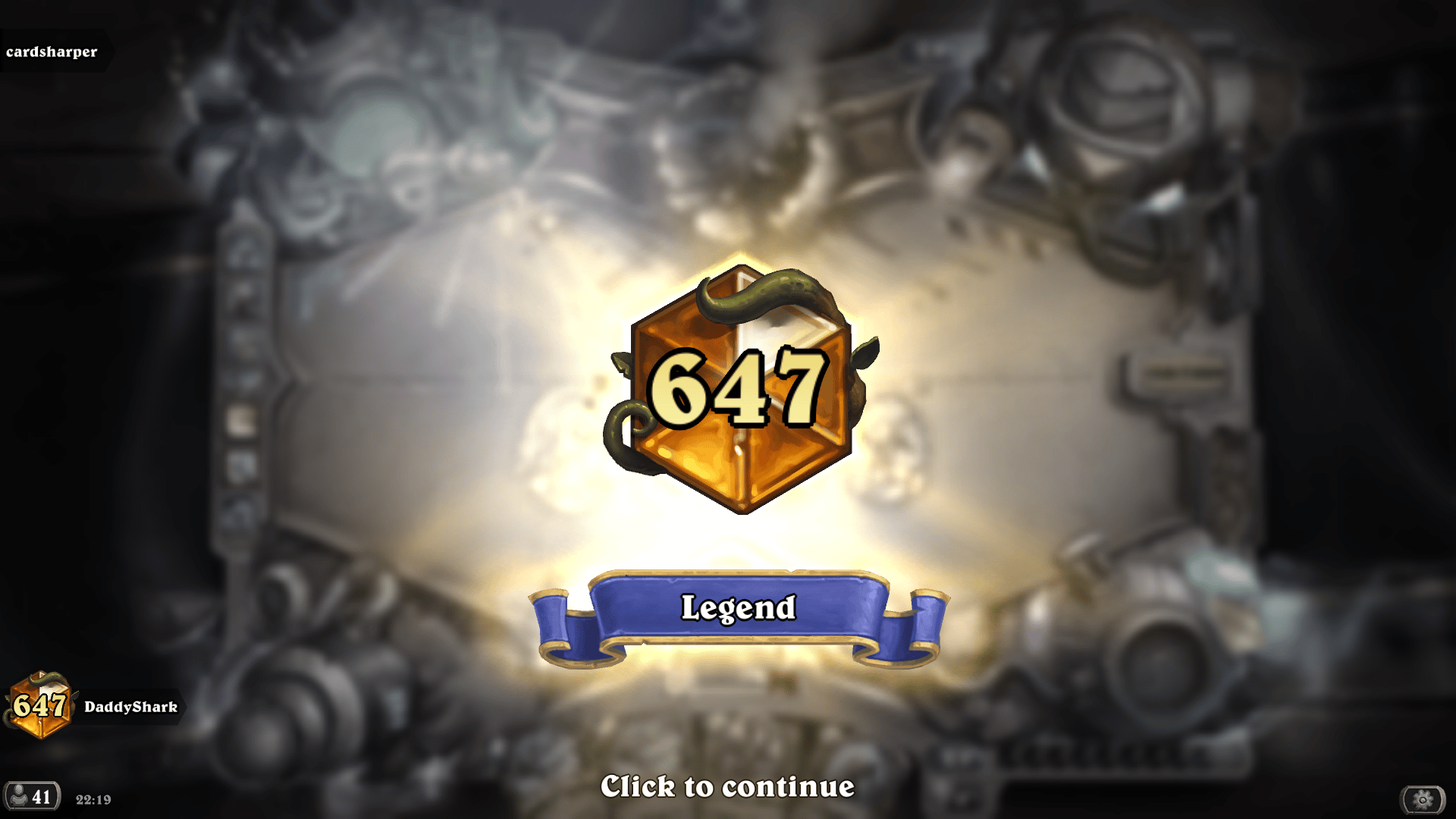 Even Frost Death Knight #647 Legend - DaddyShark | Hearthstone Wild Decks