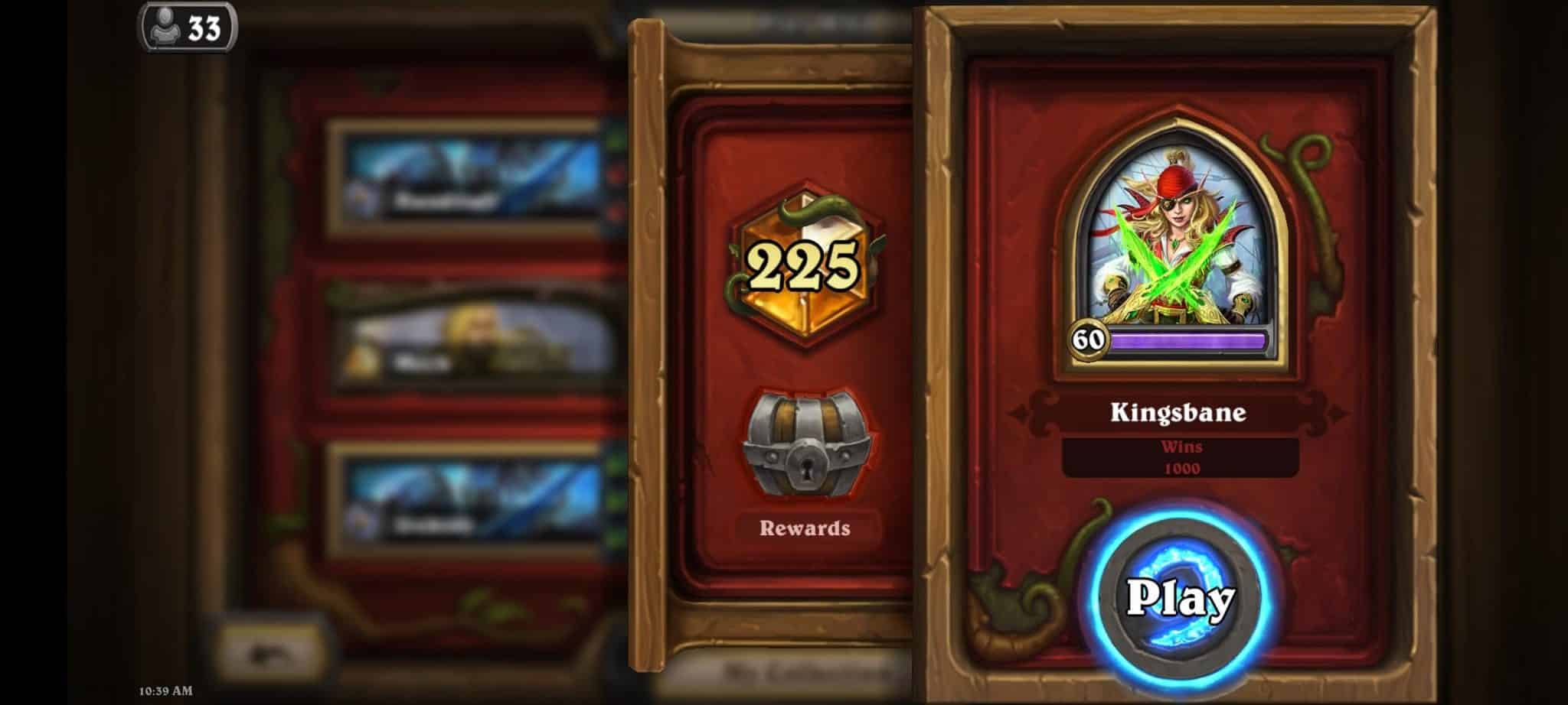 Kingsbane Rogue #225 Legend - CalmStorm | Hearthstone Wild Decks