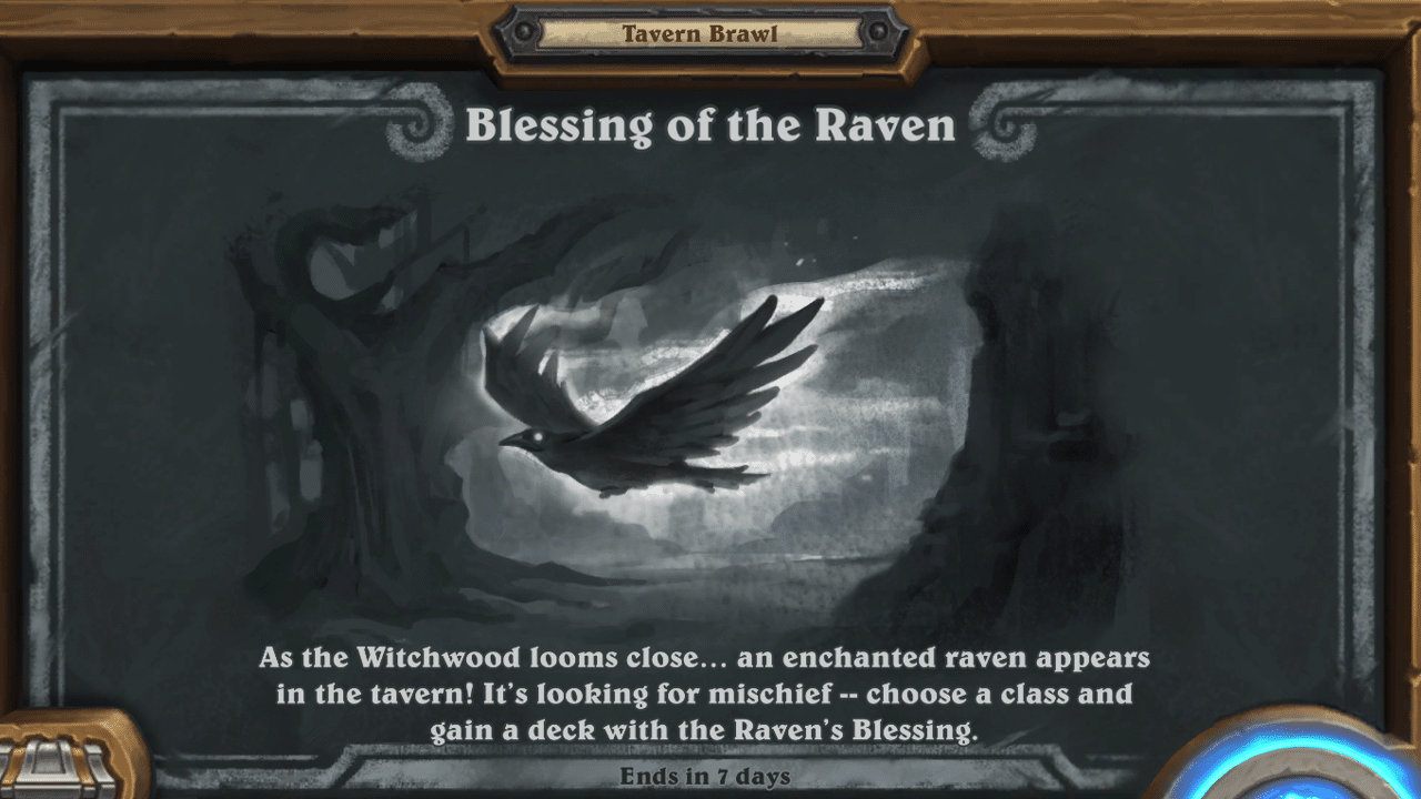 This Week’s Tavern Brawl is "Blessing of the Raven" | Hearthstone ...