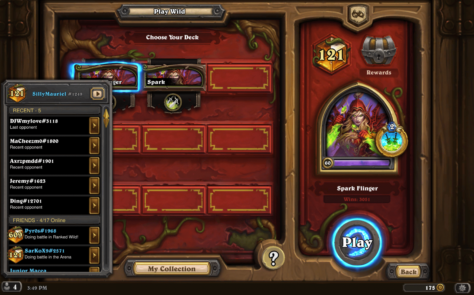 Quest Rogue #121 Legend - Mauriel | Hearthstone general