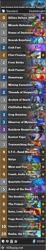 Reno Rainbow Death Knight #86 Legend - RipC1711 (Score: 29-19 ...