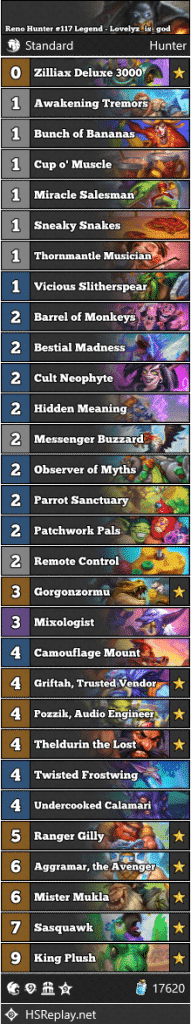 Reno Hunter #117 Legend - Lovelyz_is_god | Hearthstone