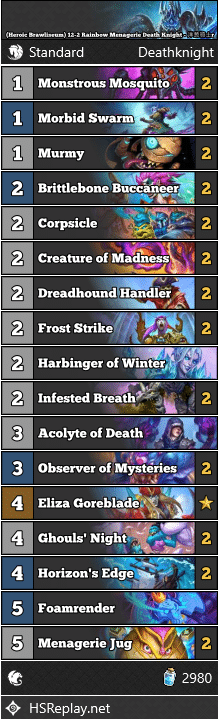 (Heroic Brawliseum) 12-2 Rainbow Menagerie Death Knight - 洋葱骑士r ...