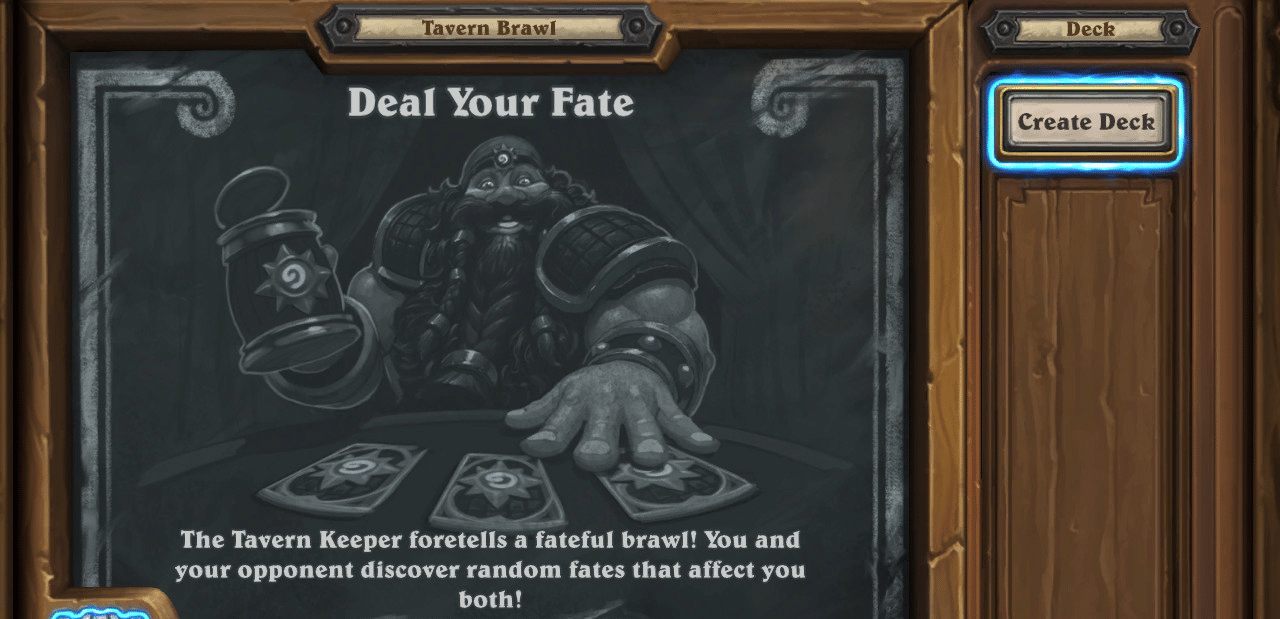 This week’s Tavern Brawl is "Deal Your Fate" | Hearthstone Tavern Brawl