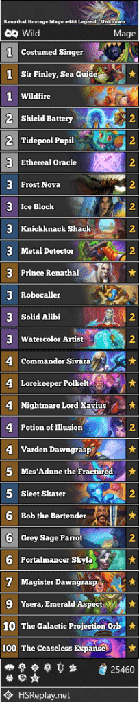 Renathal Hostage Mage #488 Legend - Unknown (Score: 10-4) | Hearthstone ...