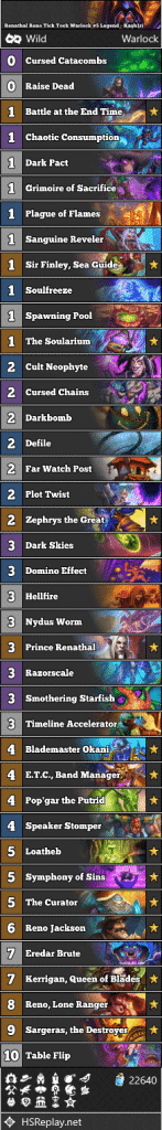 Renathal Reno Tick Tock Warlock #5 Legend - Kash1ri (Score: 32-15 ...